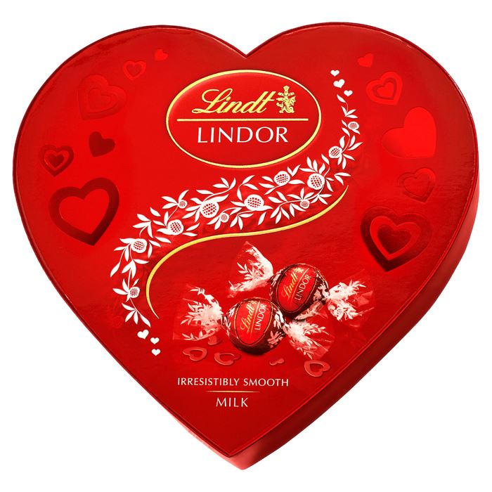 Lindt Lindor Heart Box Milk Chocolates 200g Delivery Across London