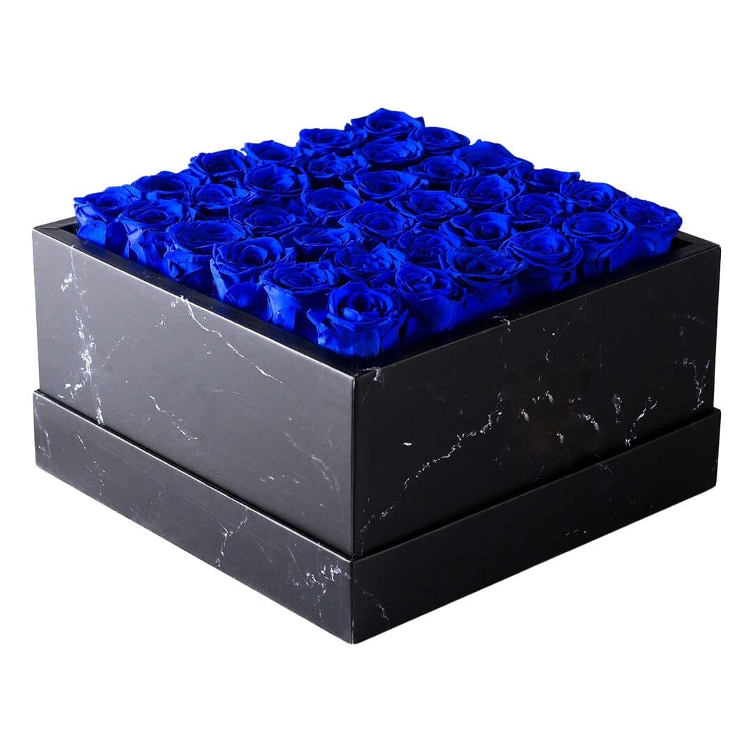Fresh Blue Roses Box | Doorstep Delivery to London & UK – Flowers Box ...