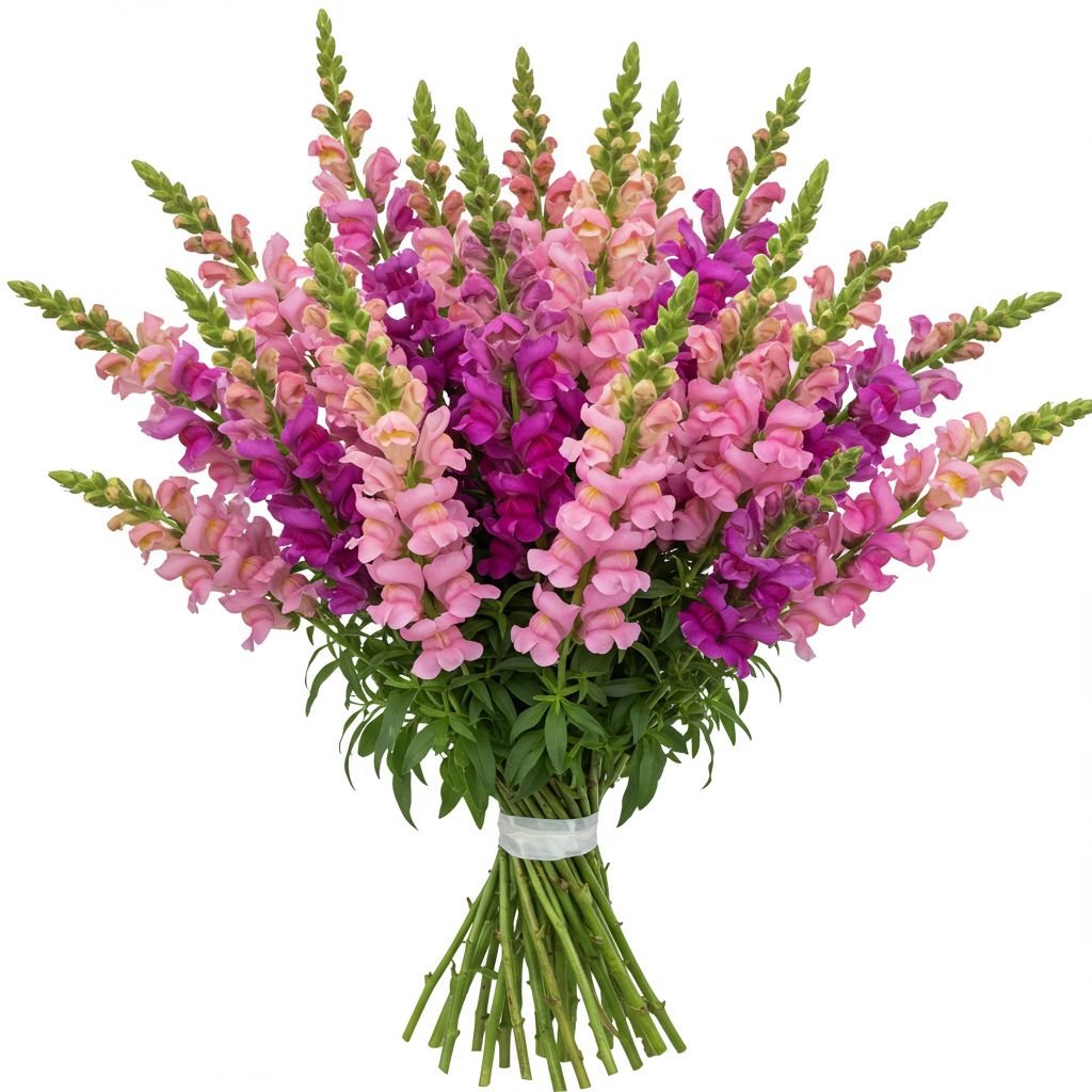 Lovely Bouquet of Cerise and Pink Snapdragons – Vibrant Floral Gift ...