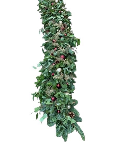 Rustic Spruce Natural Charm Garland - Festive Elegance for Your Home ...