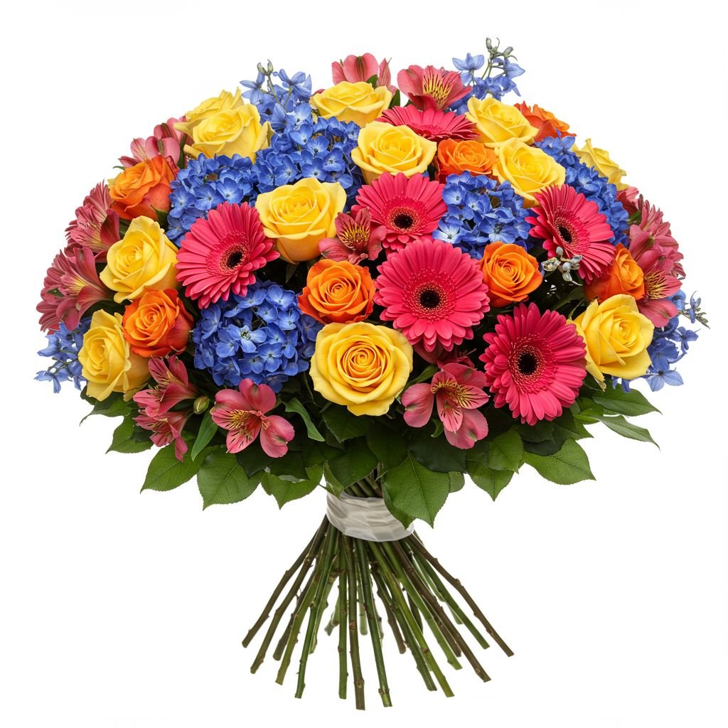 Tropical Radiance Bouquet | Bright & Exotic Floral Arrangement | UK ...